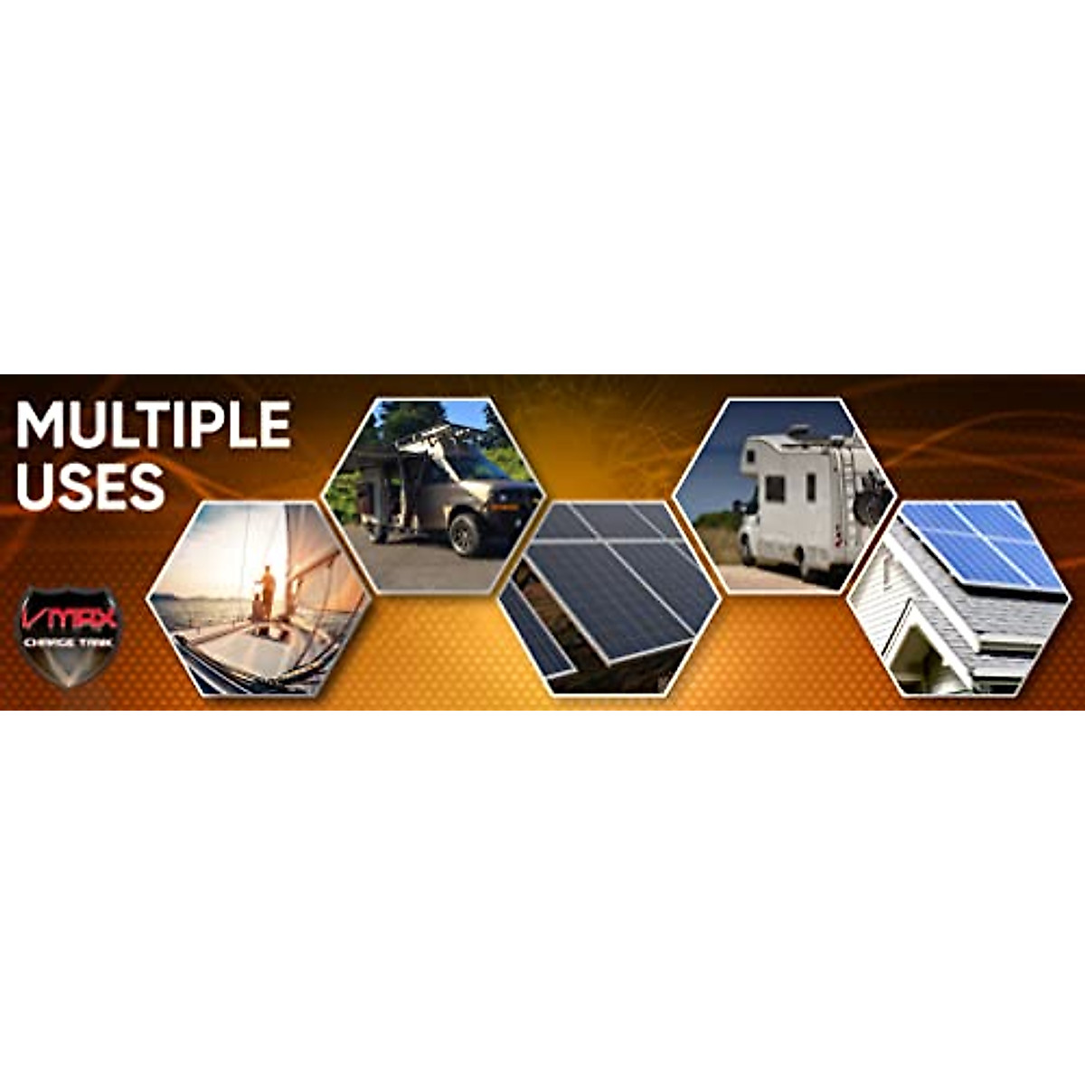 Qty 4 Vmaxtanks Vmax SLR200 12 Volt 200Ah AGM Battery Solar Batteries for Use with PV Solar Panels Wind Turbine Electric Power Backup Generator for Off Grid or Grid Tie