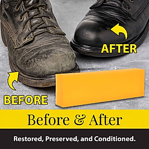 Fiebing's Glycerin Saddle Soap Bar (7 ounce) - Preserve, Restore, Condition & Clean Leather Saddlery, Riding Boots & More - Cleans without Drying, Staining or Discoloring