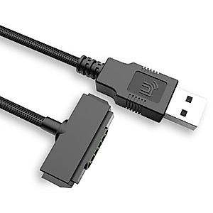 Charger for Sonim XP5/XP6/XP7, Nakedcellphone Brand Black [Rugged Braided] USB Charge/Sync Cable Cord [with Magnetic Contacts] for XP5700, XP6700, XP7700 Phones