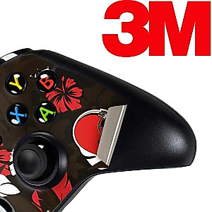 Skinit Decal Gaming Skin Compatible with Xbox One Controller - Officially Licensed NFL Cleveland Browns Tropical Print Design