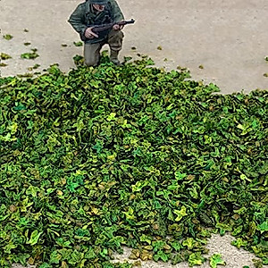 Realistic Miniature Leaves Simulation Leaves for DIY Mini Model Railway Fairy Garden Architecture Diorama Scenery Landscape Layout, Pack of 4