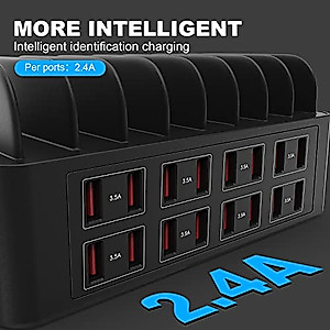 RUANSZZ Charging Station for Multiple Devices 150W 16 Ports Family USB Charger Station Convenient Charging Dock Compatible with Cellphone Tablets Kindle and Other Electronic (NO Charging Cable)