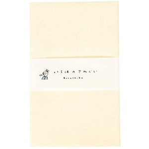 KOMESICHI irodori Japanese Traditional Towel Tenugui Color Plain Pattern D (Gray Purple, Dark Beige, Ecru Color) with Fray Prevention Processing Set of 3 with Tenugui Iroha (English Manual)