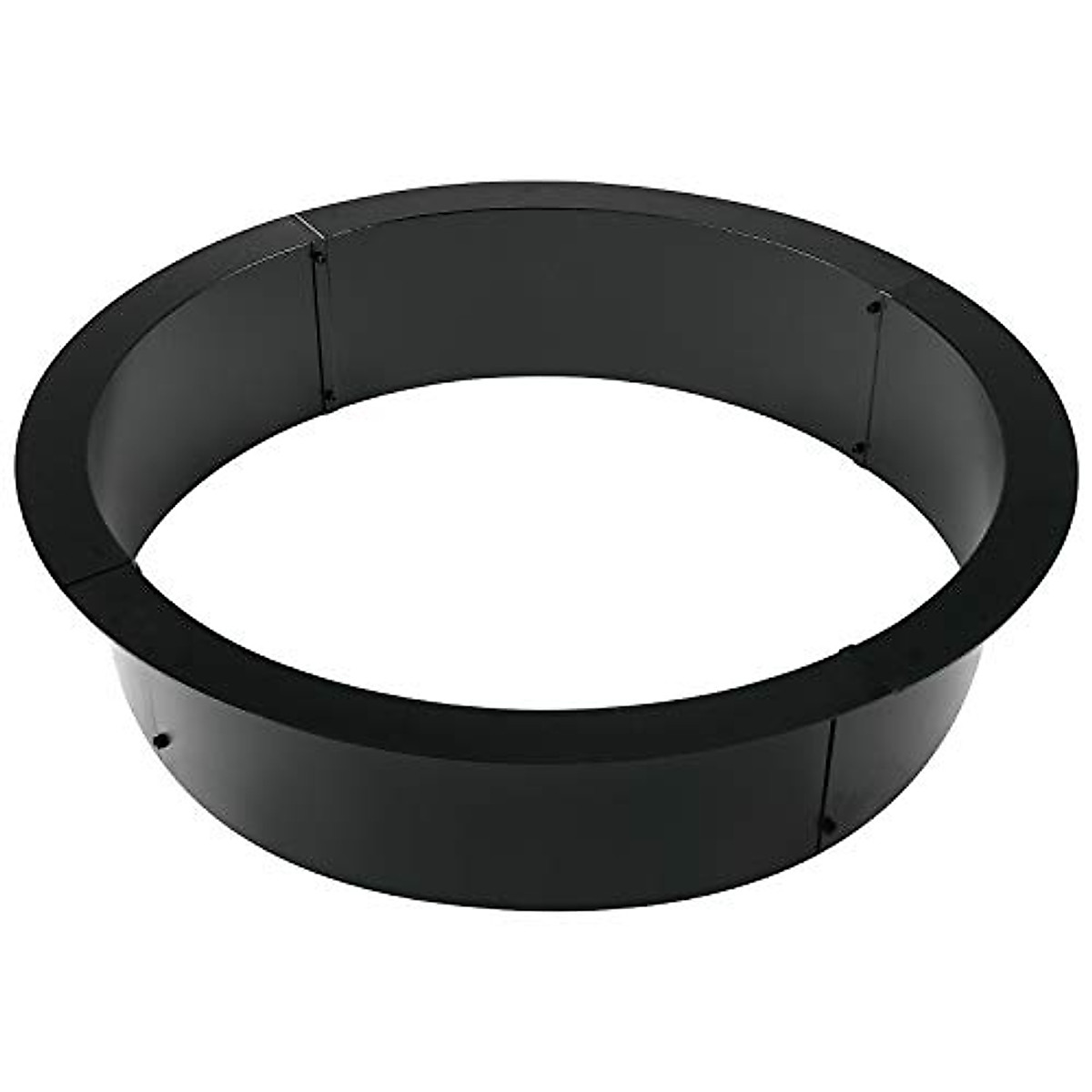 Doniks Fire Pit Ring 42 inches Outside / 36 inches Inside Diameter Heavy 2mm Metal Steel Ring-DIY fire Pit Ring Above or on The Ground for Outdoor Camping, Backyard (42 x 36 x 10 Inch)