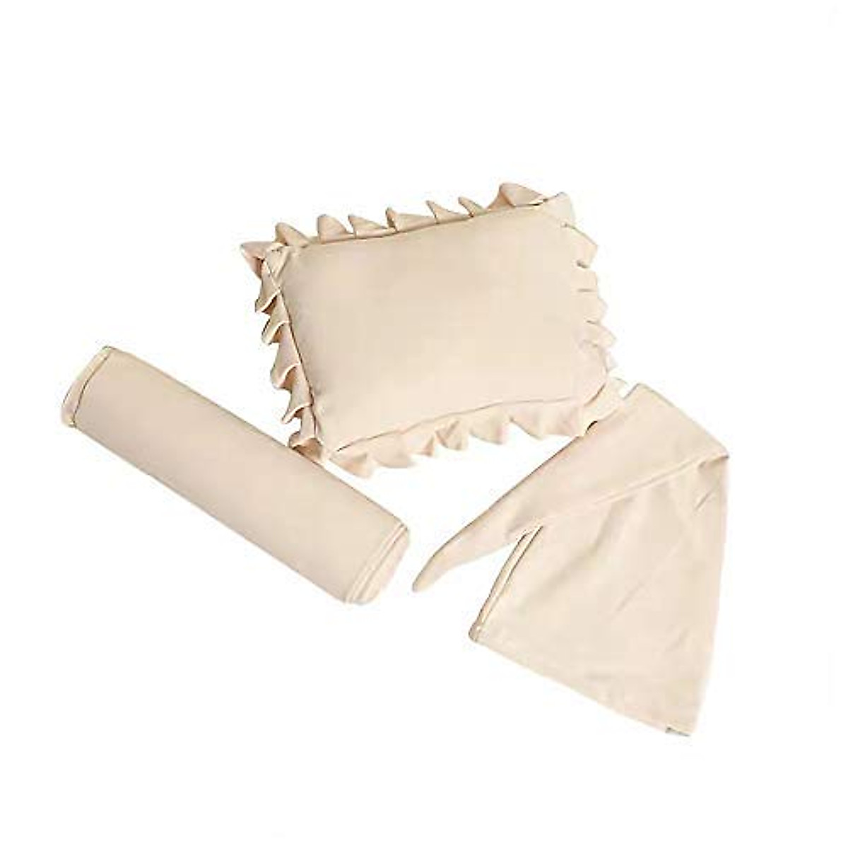 Sharely sheep Newborn Photography Wrap Blanket Props Infant Baby Boy Girl Photos Shoot Stretch Swaddle Wrap Hat Pillow Set Outfits