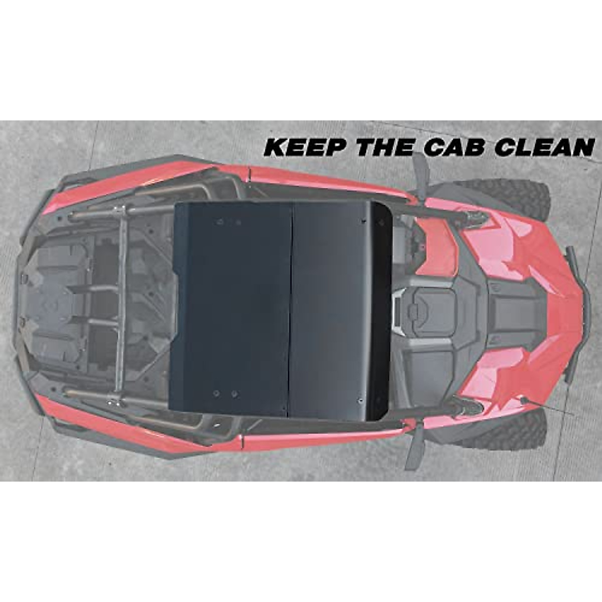 Aluminum Roof Top for RZR RPO XP, SAUTVS Black Heavy Duty 2-Piece Combined Aluminum Hard Roof 2 Seater Sun Visor Cover for Polaris RZR PRO XP/RZR Turbo R 2020-2023 Accessories (Replace #2883743-458)