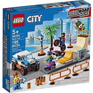 LEGO City Skate Park 60290 Building Kit; Cool Building Toy for Kids, New 2021 (195 Pieces)
