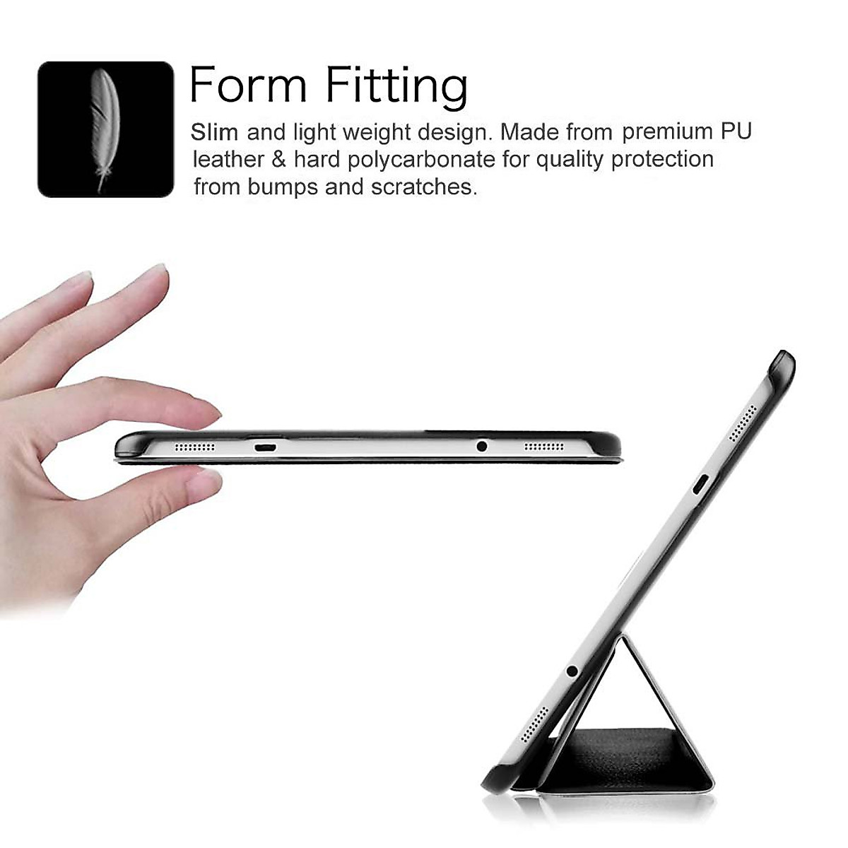 Fintie Slim Shell Case for Samsung Galaxy Tab S2 9.7 - Ultra Lightweight Protective Stand Cover with Auto Sleep/Wake Feature for Samsung Galaxy Tab S2 9.7 Inch Tablet, Black