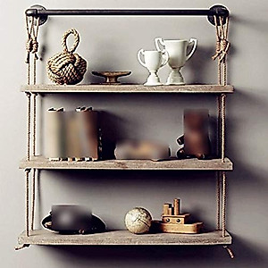 LLRYN Wall Shelf, Multi-Purpose Storage Shelf, Three-Layer partition, Adjustable for The Living Room of The Bathroom Kitchen, etc. (Size : 80 * 20cm)