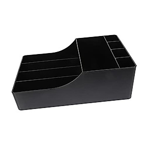 Yardwe Classification Storage Box Desk Valet Tray compaertment Condiment Accessory Tray Sugar Bag Container Acrylic Tea Bag Holder Condiment Organizer Jewelry Coffee Locker Plastic