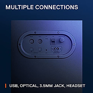 SteelSeries Arena 7 RGB Illuminated 2.1 Gaming Speakers with Powerful Bass, Subwoofer, and Bluetooth - For PC, PlayStation, Mobile