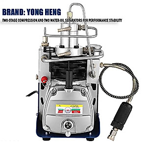 YONG HENG 4500 PSI Air Compressor 30Mpa 110V High Pressure Air Compressor Pump PCP Air Compressor Rifle Airgun Scuba Air Pump Perfect For filling PCP Air Rifle
