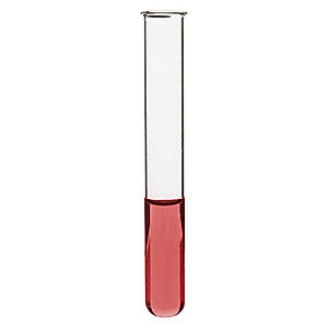 EISCO 48PK Test Tubes, 15ml - Borosilicate 3.3 Glass - 1.2mm Thick Walls, Beaded Rim - Superior Heat & Chemical Durability - 5.25" Tall, 0.6" Diameter