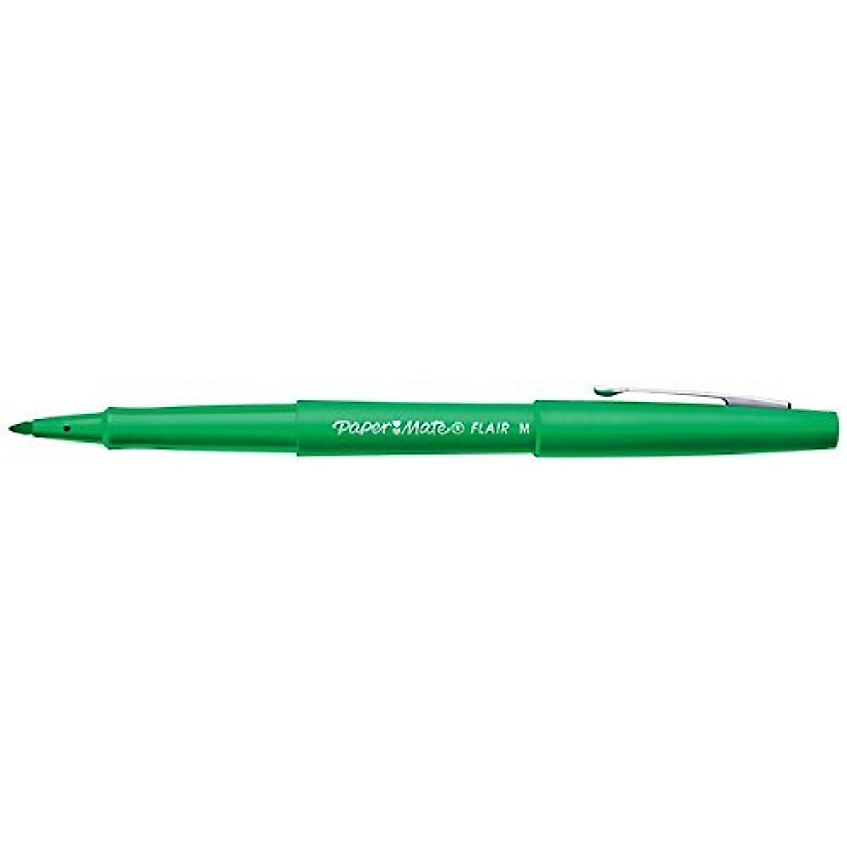 Paper Mate Flair Felt Tip Pens | Medium Point (0.7mm) | Green | 12 Count