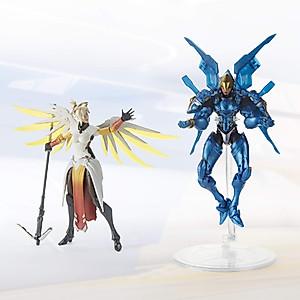 Hasbro Gaming Overwatch Ultimates Series Pharah and Mercy Dual Pack 6-Inch-Scale Collectible Action Figures with Accessories – Blizzard Video Game Characters