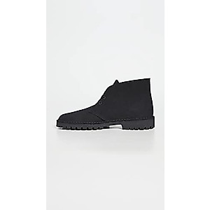 Clarks Desert Rock Men's Boot 8 D(M) US Black-Suede