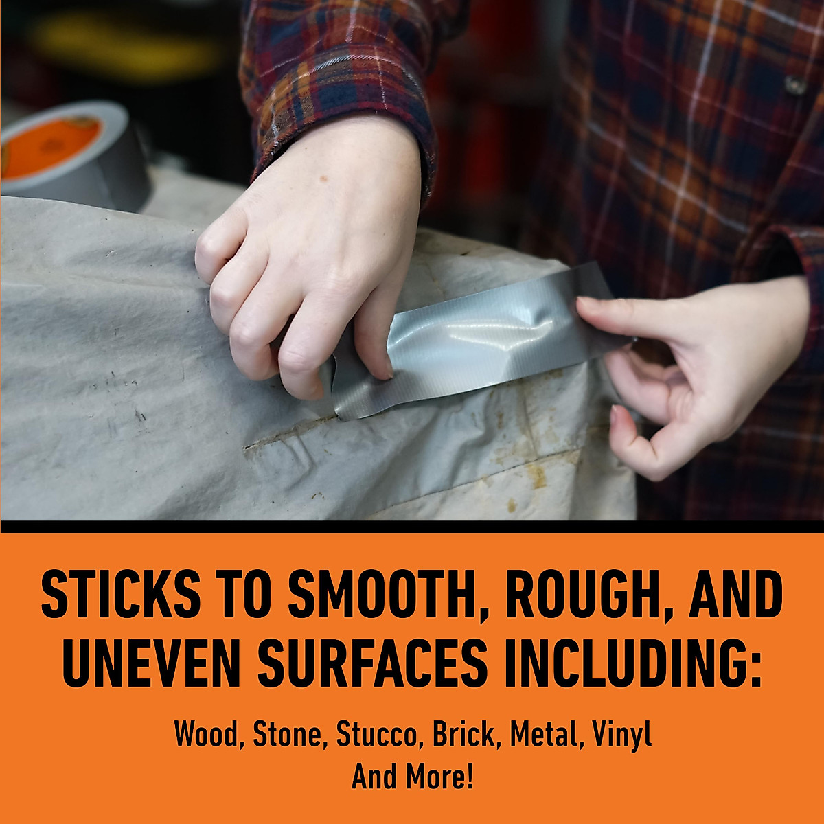 Gorilla Tape, 1.88 in x 10 yd, Silver (Pack of 1) - Duct, Utility, Triple Layer Strength, Indoor & Outdoor, Weather Resistant Shell