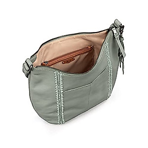 The Sak Sequoia Hobo Bag in Leather, Soft & Slouchy Silhouette, Meadow Crochet II