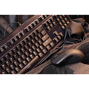 i-rocks Combo｜Red switches K76M Custom Silent Mechanical Gaming Keyboard (Black) Bundle with M40E RGB Wired Gaming Mouse (Black)