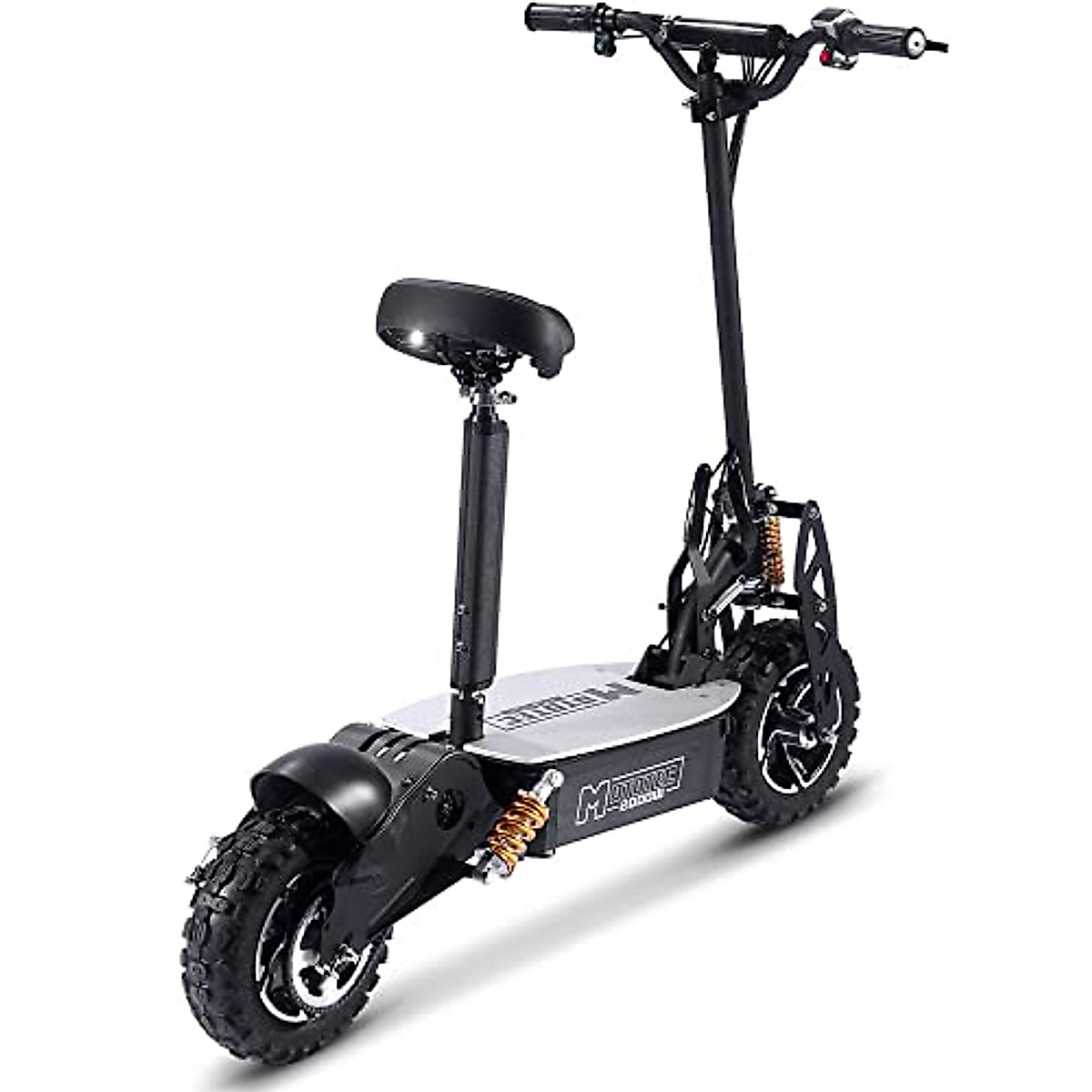 MotoTec 2000w 48v Adult Electric Scooter with Quick Release Seat, Foldable Locking Frame, Top Speed 30mph,Citycoco Scooter with Large 11 in Off-Road Tires, Economy Mode.