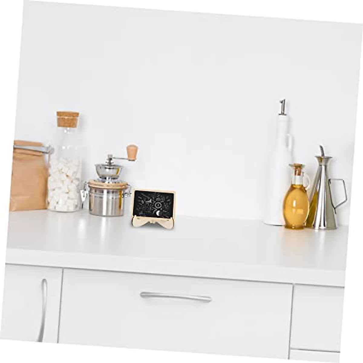 STOBOK 10pcs Message Board para Mesa De Desktop Blackboards Wooden Message Board Wedding Chalk Signs Wooden Blackboard Wedding Adornment Mini Blackboard Wooden Easel