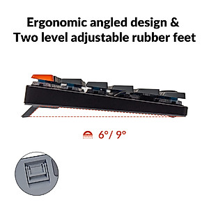 Keychron K5 SE Full Size Layout Ultra-Slim Wireless Bluetooth/Wired USB Mechanical Keyboard with Low-Profile Gateron Brown Switch, 104 Keys White LED Backlit Computer Keyboard for Mac and Windows