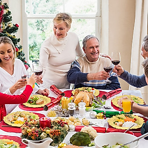 32 Pack Charger Plates Set Reef Plate Chargers for Dinner Table Serving Tray Floral Plastic Decorative Plates for Table Setting Wedding Party, 13 Inch (Gold)