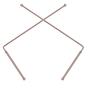 99.9% Copper Dowsing Rods - 2PCS Divining Rods - for Ghost Hunting Tools, Divining Water, Treasure, Buried Items Etc