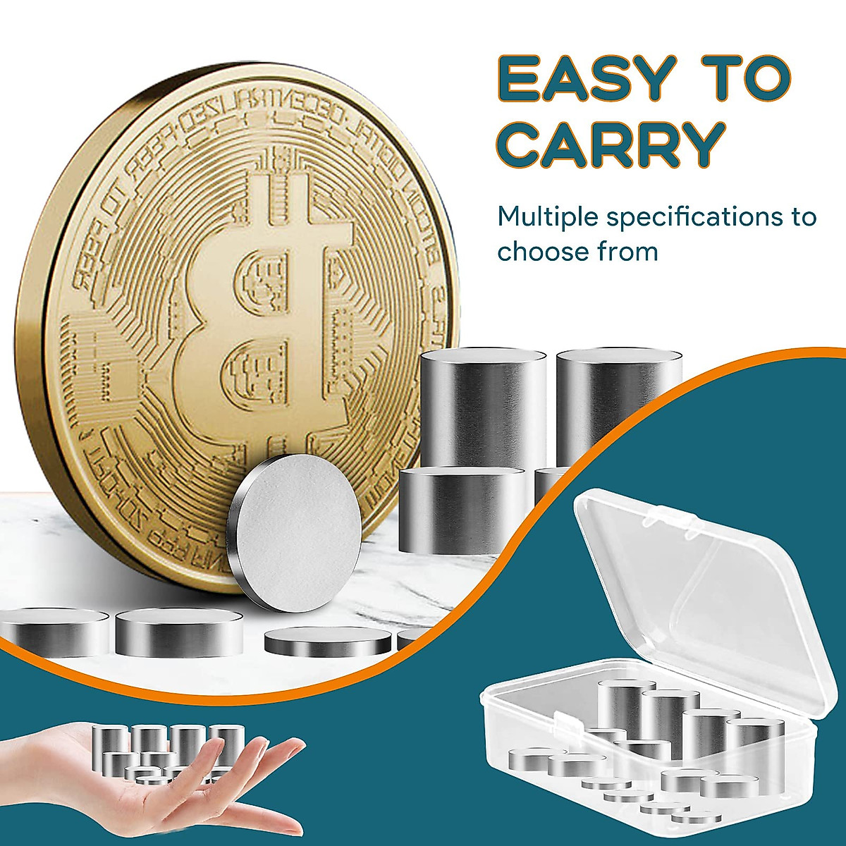 3.25 OZ Tungsten Weights Steel Weights for Pinewood Derby Cars,4 Different 14 Pieces Multiple Sizes of Pinewood Derby Incremental Weights, Pinewood Derby Weights for Derby Pine Race Wood Car