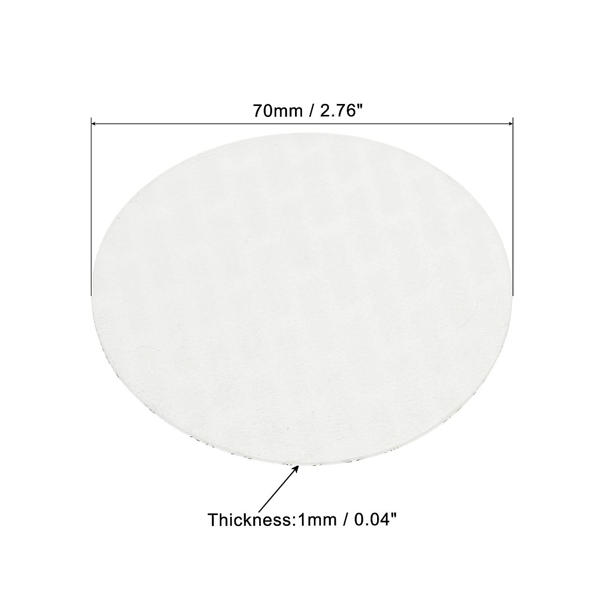 PATIKIL 70mm/2.76" Foam Lid Liner, 150 Pack PS Foam Resistant Tamper Pressure Sensitive Seal for Bottle Cap Liners Seals