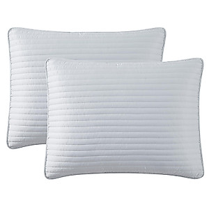 VCNY Home - King Quilt, Reversibe Bedding Set with Matching Shams, Lightweight, Super Soft Room Decor (Serenity Grey, 3-Piece)