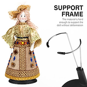 TOYANDONA 4pcs Doll Stand Action Figure Stand Portable Teddy Bear Stand for Mini Dolls