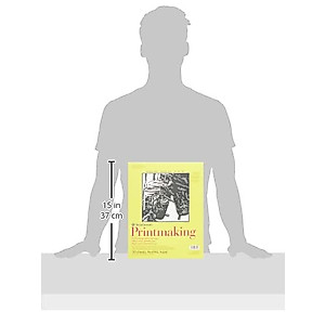 Strathmore 300 Series Printmaking Paper Pad, Glue Bound, 11x14 inches, 30 Sheets (120g) - Artist Paper for Adults and Students - Block Printing, Linocut, Screen Printing