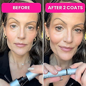 Prime Prometics PrimeLash Mascara for Older Women – Volumizing, Incredible Length in 2 Coats – Long-Stay, Zero Clumps, Hypoallergenic (Brown)