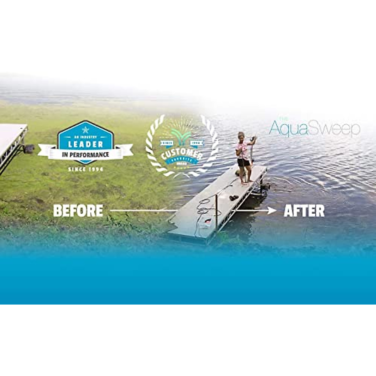 Scott Aerator 1 Horse Power 115V Muck Blaster -50ft Cord| 1 Horse Power Aquasweep with Truss Mount | Water Circulator | Water Agitator | Water Mover | Muck Blower