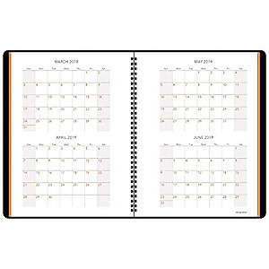 AT-A-GLANCE Planning Notebook with Reference Calendars, Plan.Write.Remember., 9.19 x 11 Inches, Black (70-6209-05)
