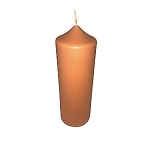 BearNaturalOrganicsPure Natural Beeswax Pillar Candle Terracotta Colored 2.25 inch x 7.25inch
