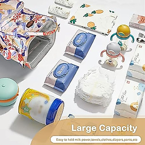 Diaper Bag Backpack for Baby,Waterproofing Multifunctional Travel Diaper Bag,22.86 Liter Baby Girl Diaper Bag,Baby Diaper Bag,Newborn Essentials Gifts for mom-2V