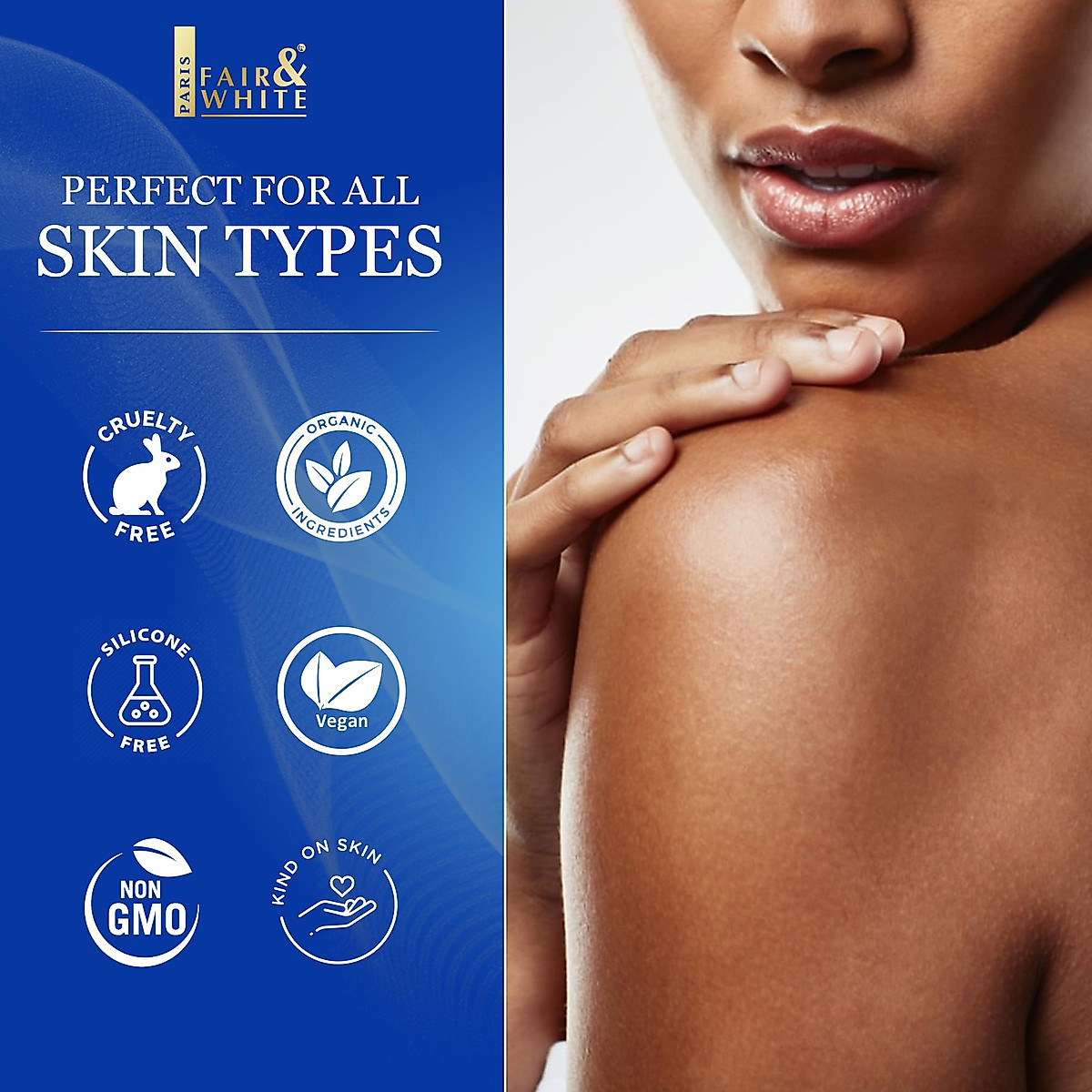 FAIR & WHITE Exclusive Exfoliating Soap, 200g / 7oz - Moisturizing Bar Soap For Face and Body