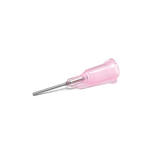 20 Pack - 20 Ga 1/2 Inch Blunt Tip Dispensing Needle with Luer Lock,Pink