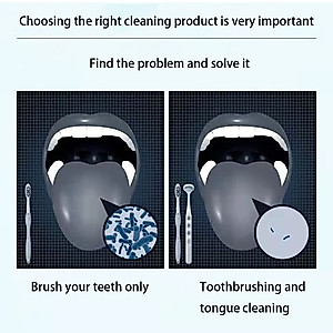 SAMOKA Tongue Brush,5 PCS Tongue Scraper,Tongue Cleaner,Tongue Scraper Brush,Tongue Cleaner Brush,Tongue Brushes Helps Fight Bad Breath Suitable for Adults and Children