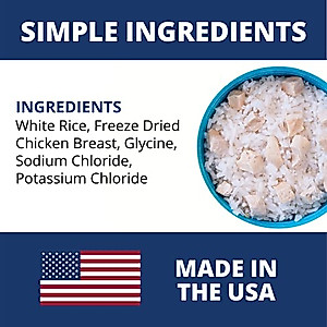 Under the Weather Bland Diet for Dogs | Easy to Digest for Sick Dogs | Contains Electrolytes, Gluten-Free, All Natural | Freeze-Dried 100% Human Grade Meats | 1 Pack - Chicken, Rice - 6oz
