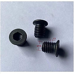 Jwn 2pcs Garden Shredder Chipper Blades Cutters with 4 Screws Nuts Kit 2 Hole Metal Garden Tools Set