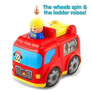 Kidoozie Press 'N Zoom Fire Engine