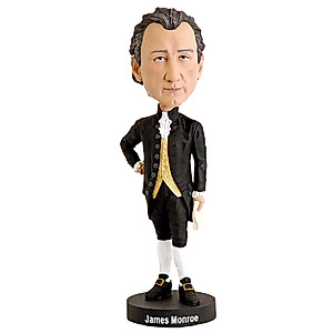 Royal Bobbles James Monroe Bobblehead, Premium Polyresin Lifelike Figure, Unique Serial Number, Exquisite Detail