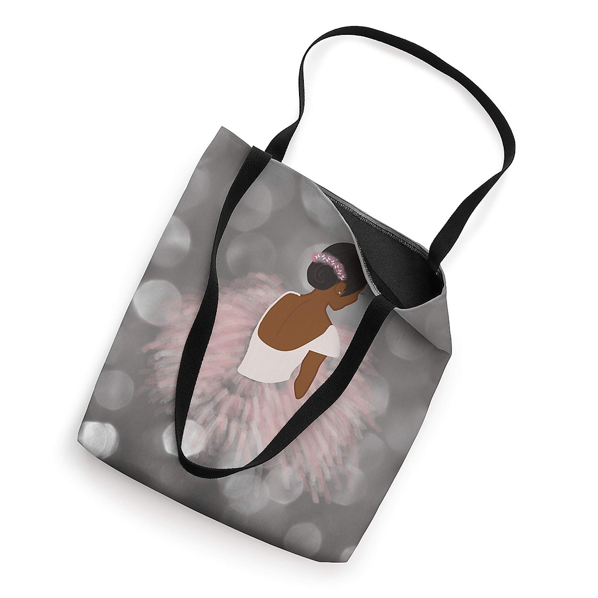 African American Ballerina Dancer Girl Tote Bag
