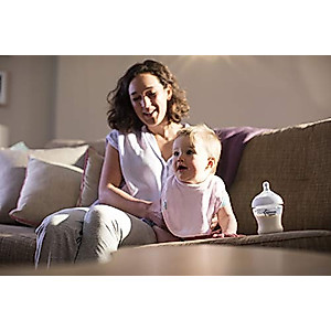 Tommee Tippee Closer to Nature Comfi-Neck Baby Bib with Padded Collar, Reversible – Pink Chevron, 2 Count