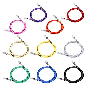 Hifot Eyeglasses Strap Eyewear Retainer 10 Pack, Sunglasses Reading Glasses Holder Strap for Men Women, Spectacles Chain Lanyard Cord