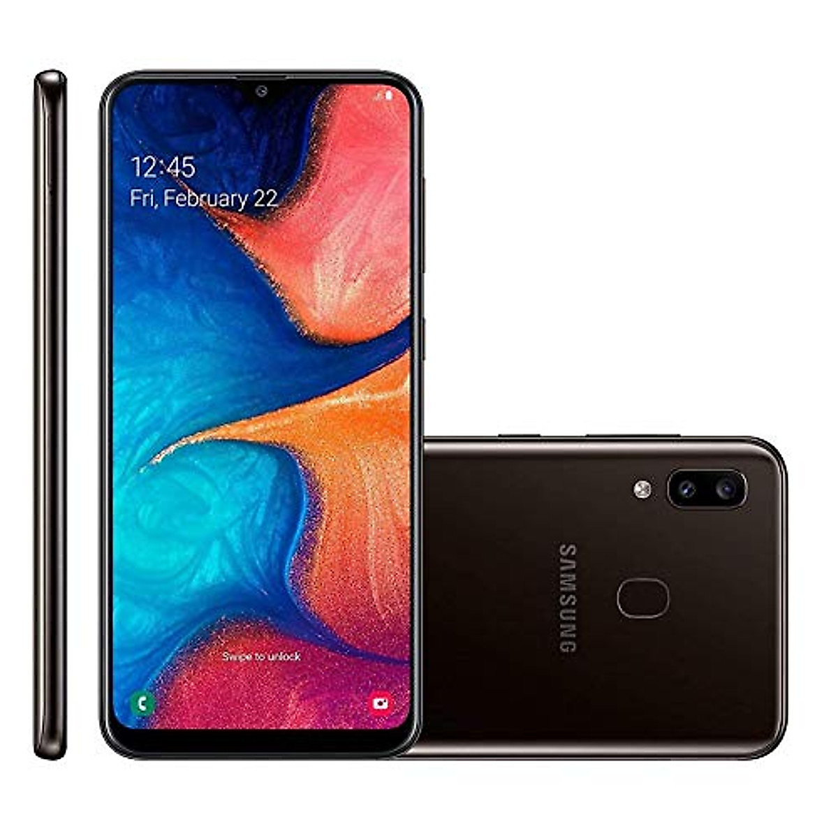 SAMSUNG Galaxy A20 6.4" 32GB GSM Unlocked 4G LTE Android Smartphone (Black)