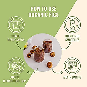 Organic Dried Smyrna Figs 40oz Bulk Bag | Tender & Juicy - NO Added Sugars, Sulfurs or Preservatives | ALLERGEN-FRIENDLY, VEGAN, KOSHER & HALAL